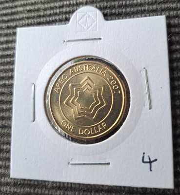 2007 $1 DOLLAR APEC COIN UNCIRCULATED from Mint Roll in 2X2 Holder LOT ...