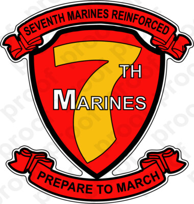 STICKER USMC UNIT 7TH MARINE REGIMENT B oo USMC Lisc# 20187 | eBay