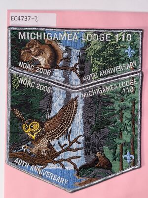 Boy Scout OA Flap Set Michigamea Lodge 110 2006 NOAC | eBay