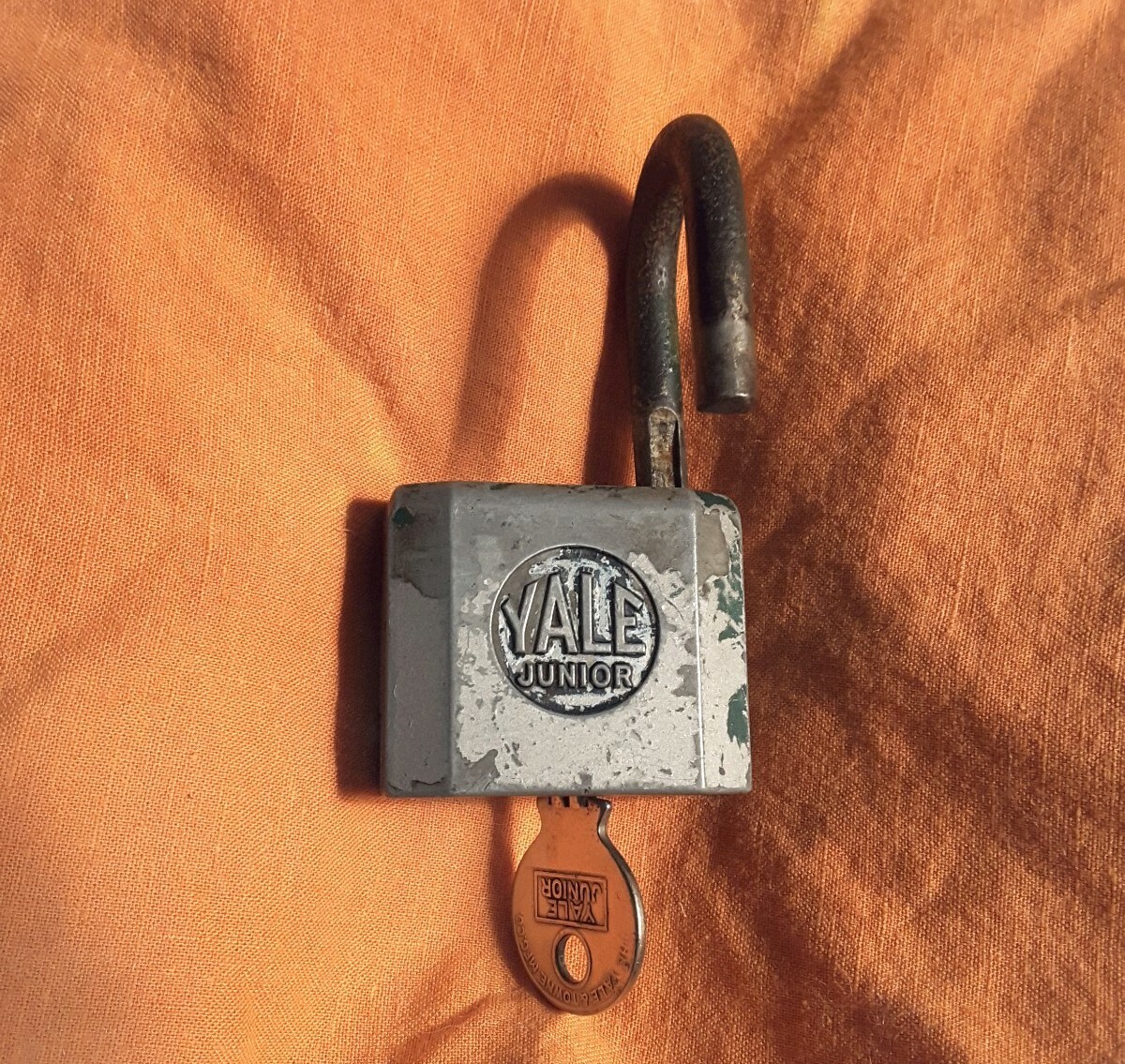 Vintage Yale Junior Padlock & Original Key Yale & Towne Pad Lock & Key ...