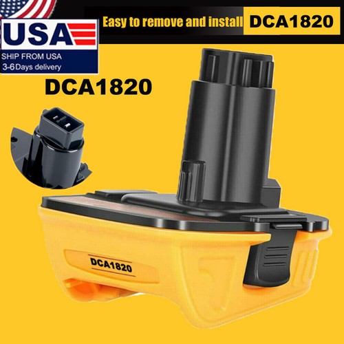 DCA1820 NEW For DEWALT 20V Battery Adapter Converter 18V to 20V Max Li ...