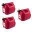 Fuelworx Red 5 Gallon Stackable Fast Pour Gas Fuel Can CARB Compliant 3 ...