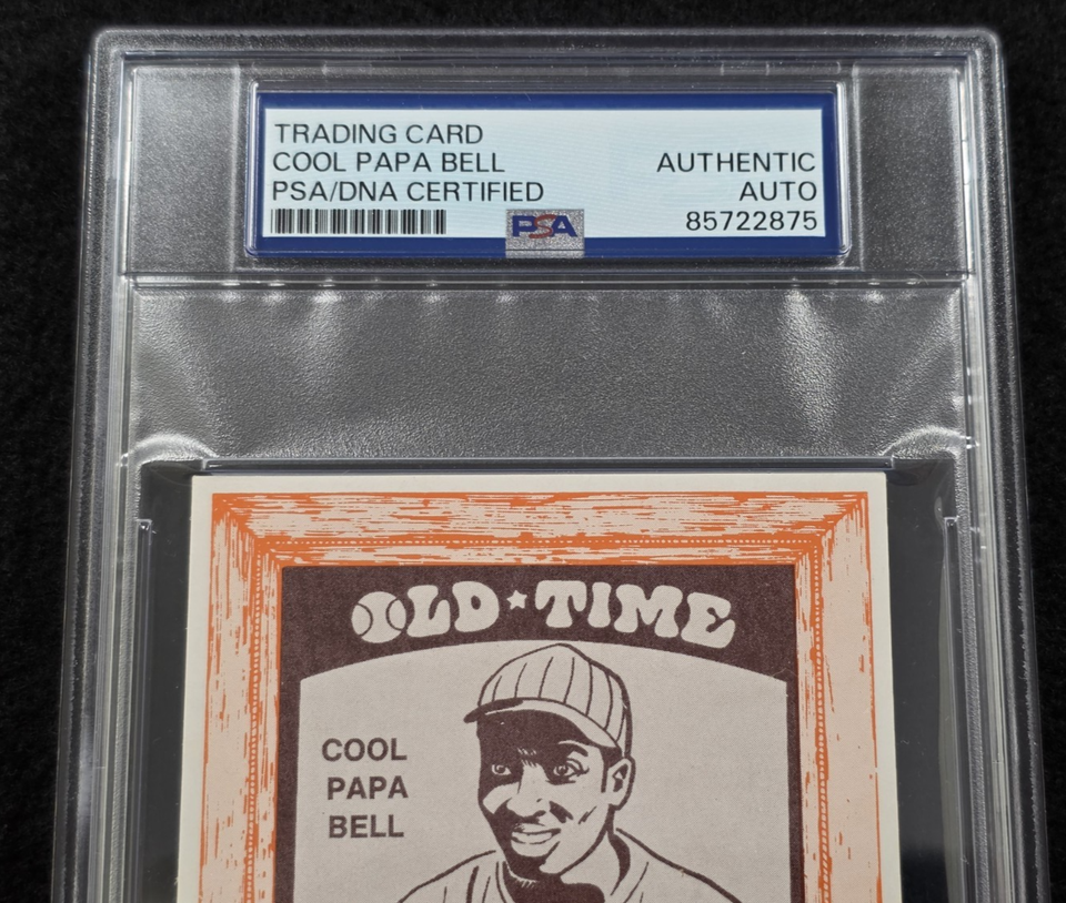 1976 JAMES COOL PAPA BELL Signed Douglas Bell Card-NEGRO LEAGUES-GRAYS ...