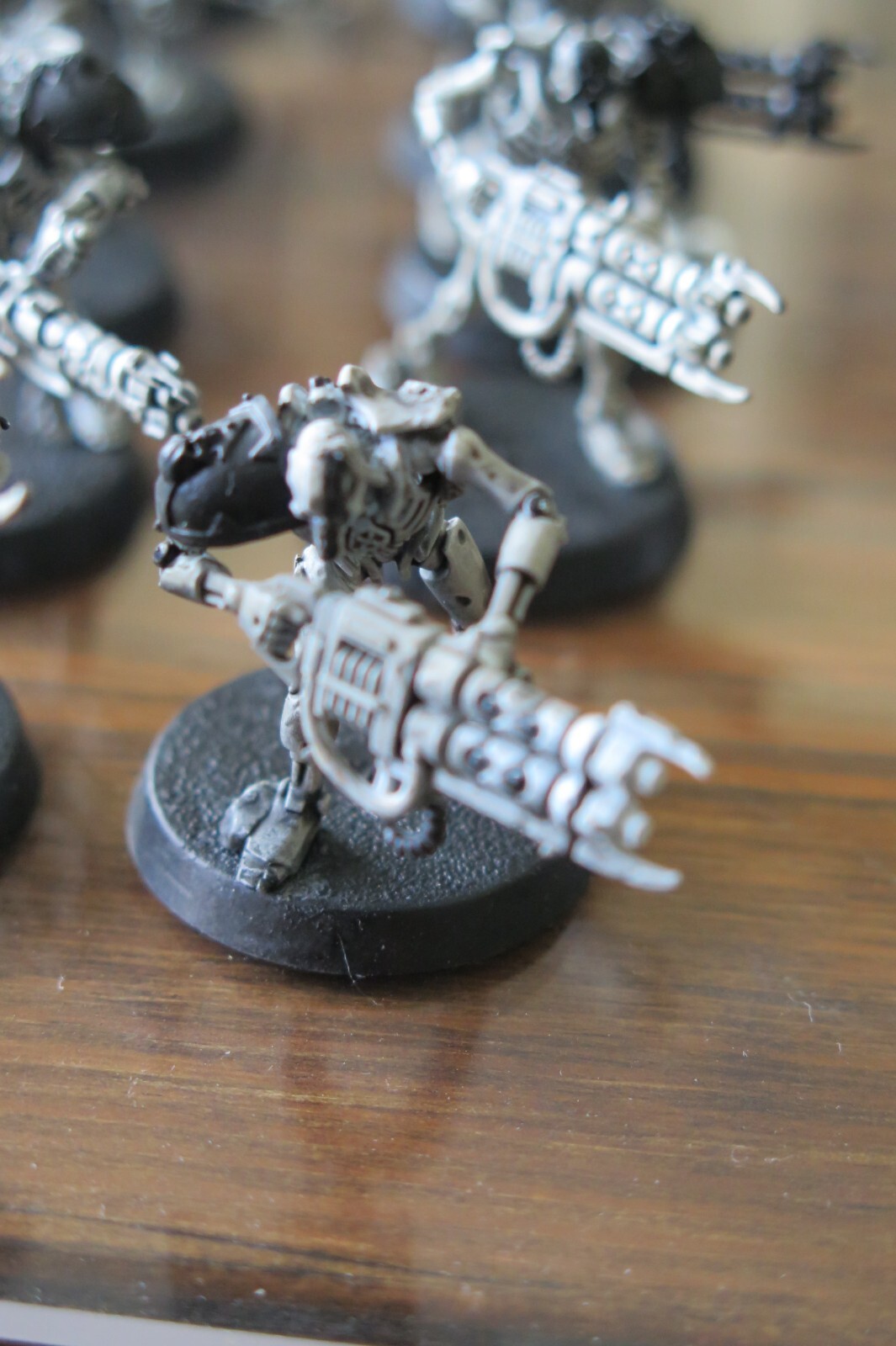 WARHAMMER NECRONS NECRON WARRIOR BLK STANDARD GAUSS REAPER (1) PAINTED ...