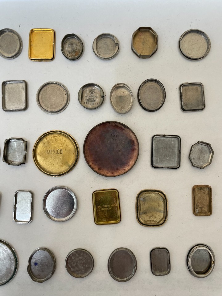 Lot of 40 Various Vintage Watch Case Backs - Great For Parts Or Repair ...
