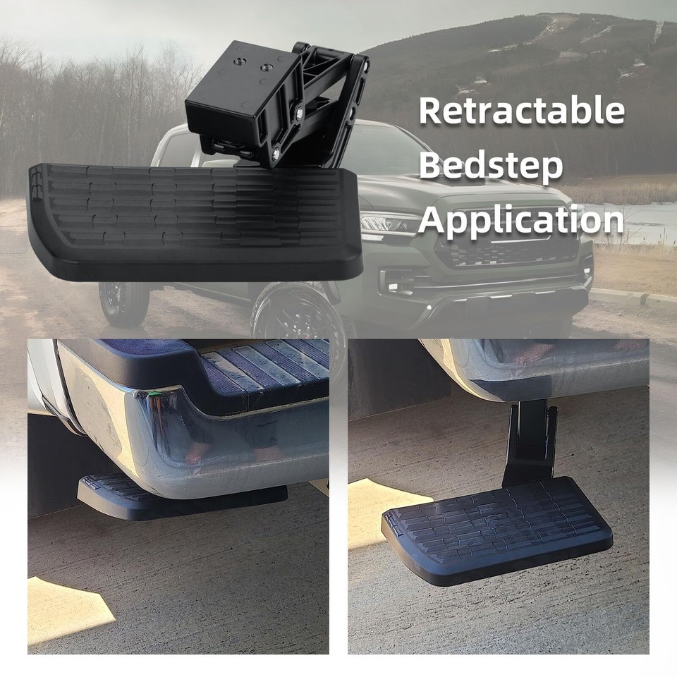 Rear Bumper Side Bed Step Retractable BedStep For 21-23 Ford F-150F150 ...
