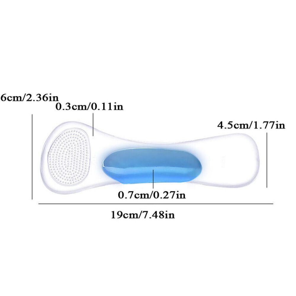 Anti Slip Sandal Shoe Gel Insoles Arch Support Gel Cushion Insole | eBay