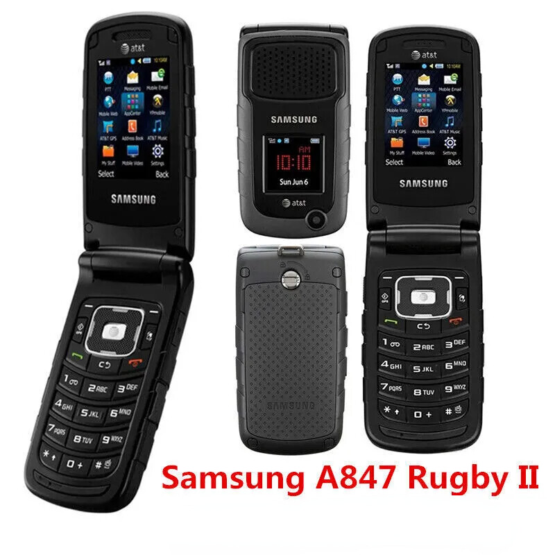 Original Samsung Rugby II A847 3G Unlocke classic Flip Phone | eBay