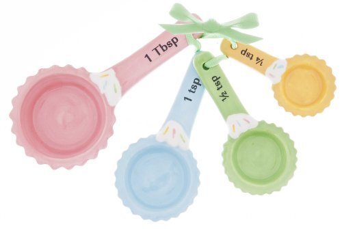 4 Piece Ceramic Cupcakes Measuring Spoon Set - ER23757 - Ganz ...