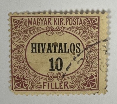 Hungary / Magyar Kir Posta 10 Filler Stamp - Early Issue (Used) X34 | eBay
