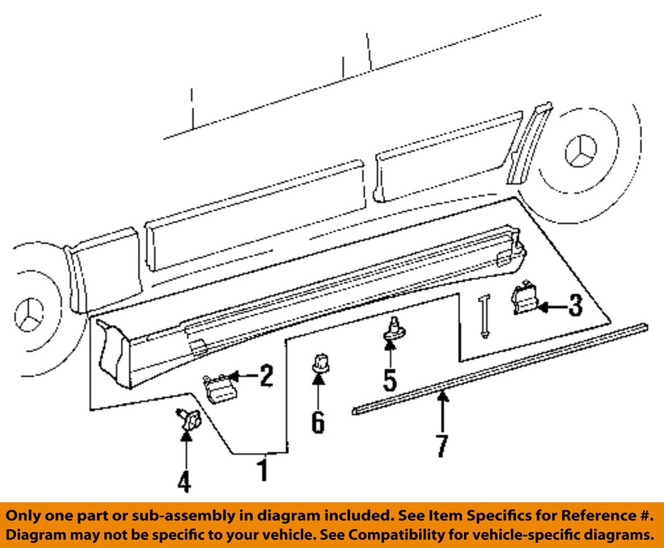 NEW MERCEDES OEM 98-03 CLK320-Fender Liner Retainer 6739880025 | eBay