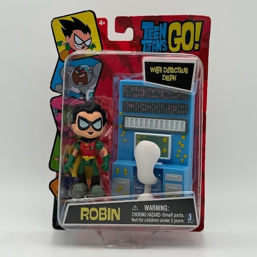 Teen Titans Go Robin With Detective Desk 3" Action Figure Jazwares New ...