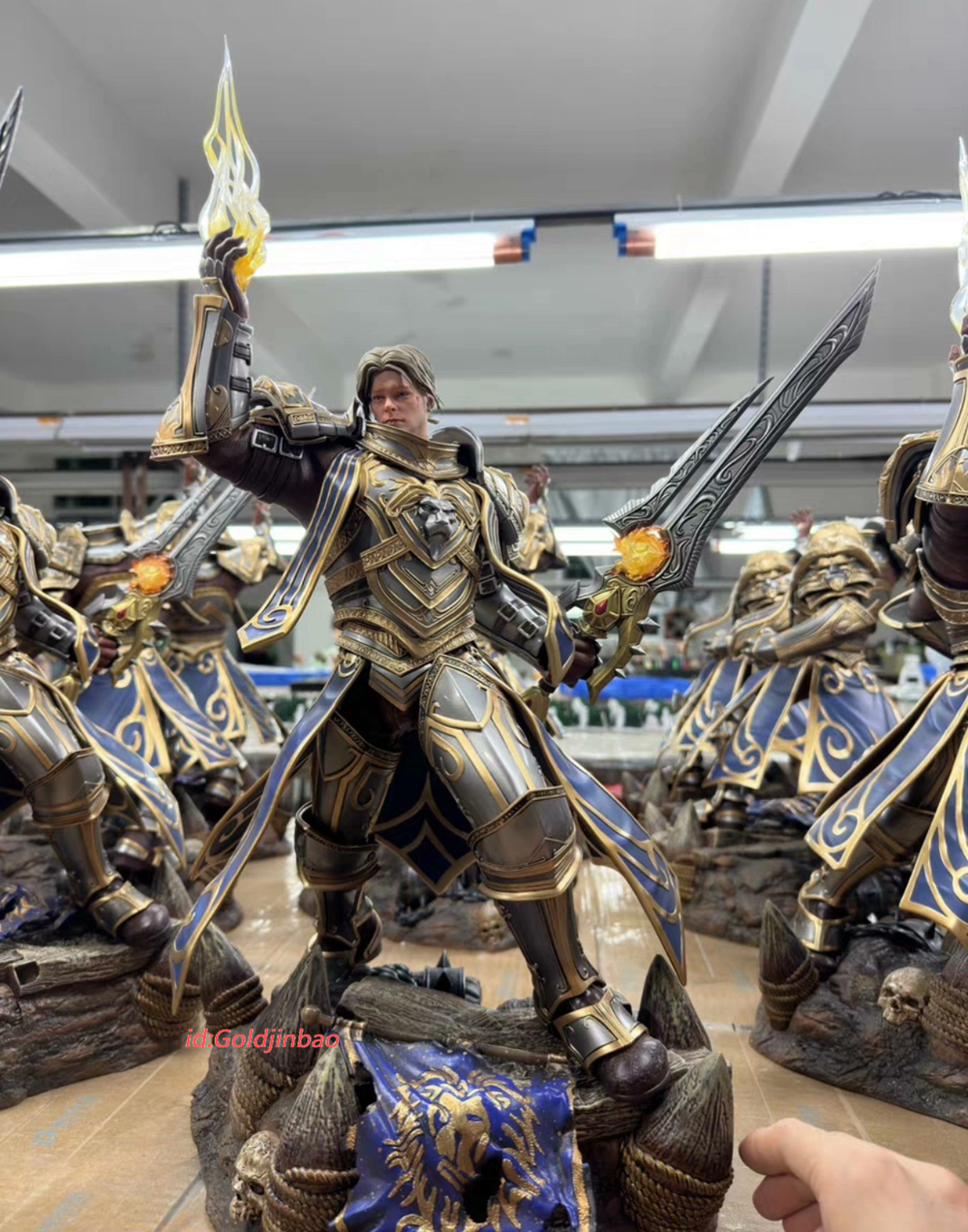 Four horsemen studio WOW Anduin Wrynn Model In Stock 1/5 H56cm Original ...