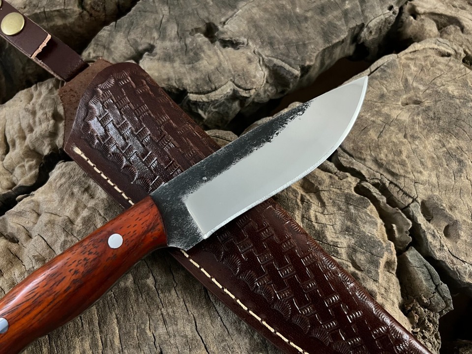 Custom Handmade Fixed Blade Hunting Bushcraft Camping Survival Knife ...