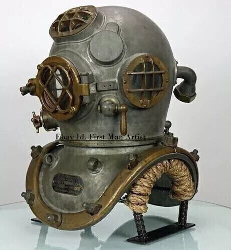 US Navy Helmet Mark V Diving Helmet Solid Antique diving Helmet With ...