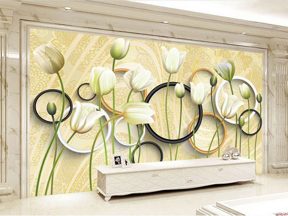 Custom 3D Mural Wallpaper for retail Wall