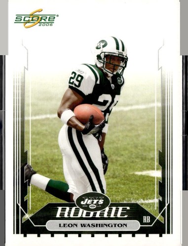 2006 Score #336 Leon Washington Glossy Rookie New York Jets | eBay