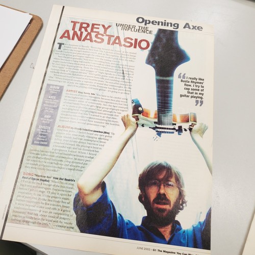Vintage Y2k 2002 Trey Anastasio Print Article Promo Art Page | eBay