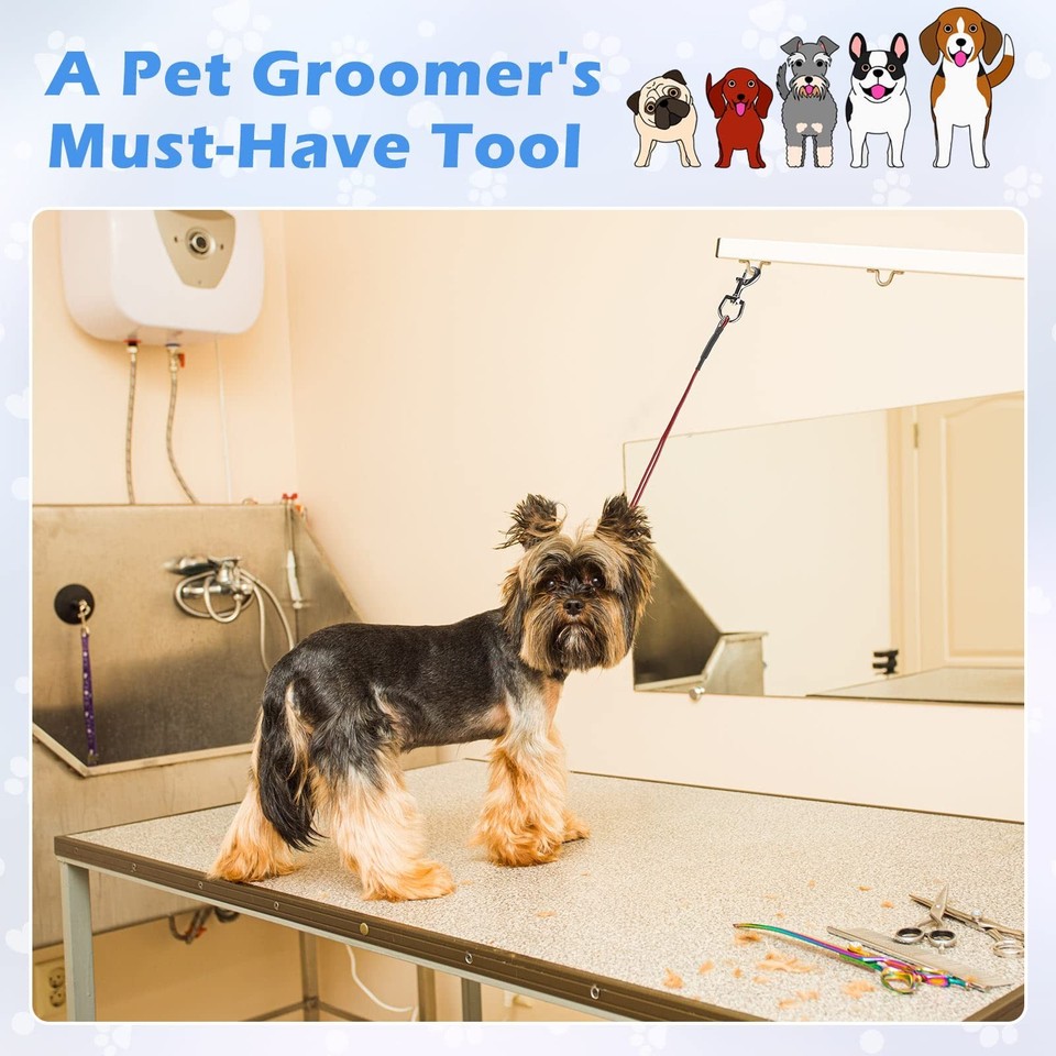 Vicenpal 4 Pcs Grooming Loops for Dog Grooming Noose Restraint Combing ...