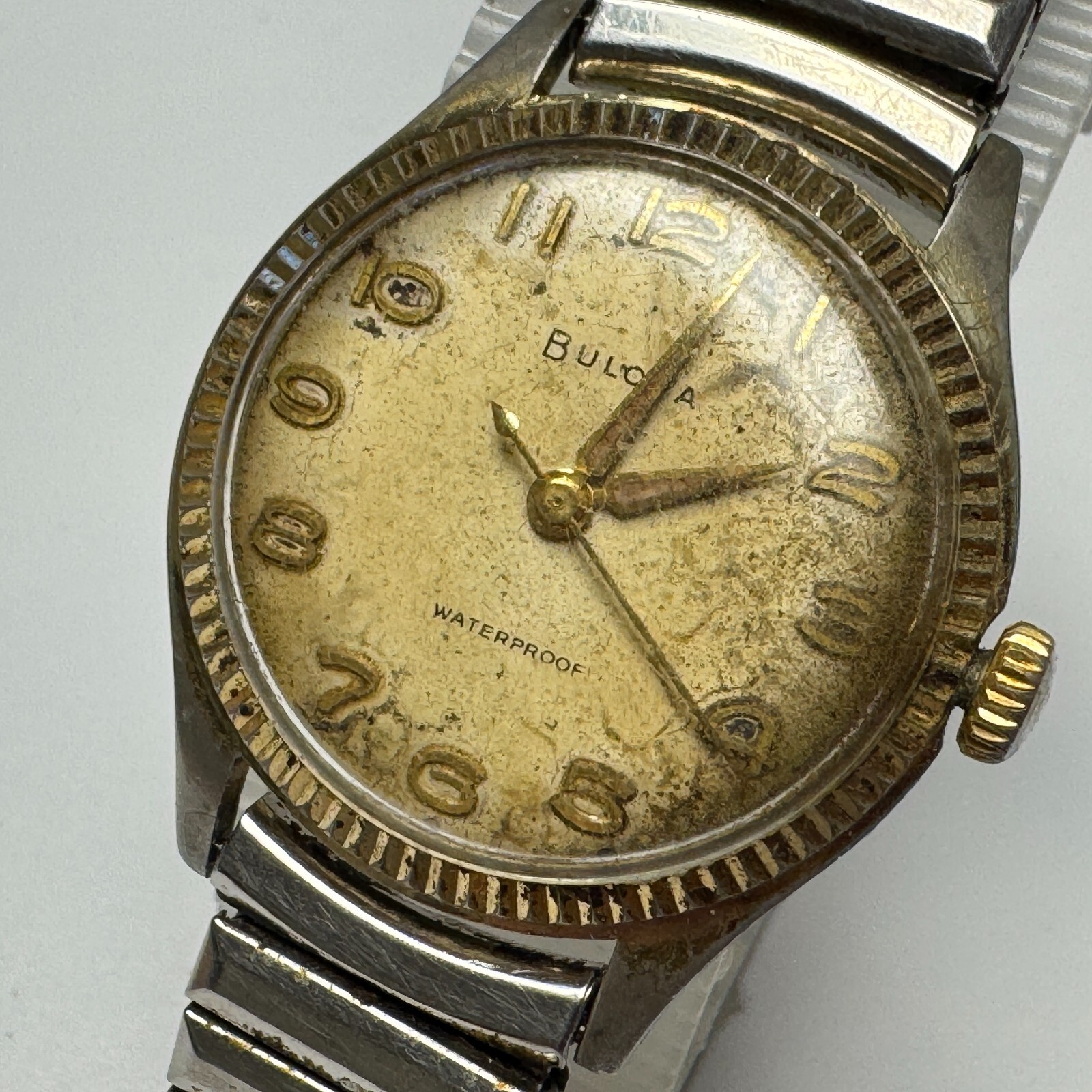 Vintage Bulova Hand-Winding Mechanical Watch Men Gold… - Gem