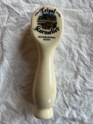 Tripel Karmeliet Brouwerij Bosteels 2 sided ceramic beer tap handle ...