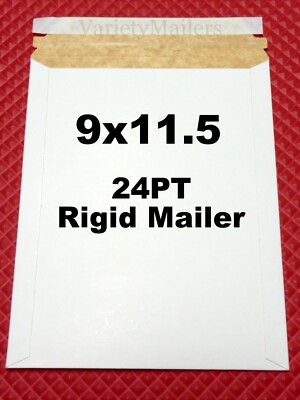 5 Rigid Document / Photo Mailers 9''x 11.5'' Premium Quality Stiff ...