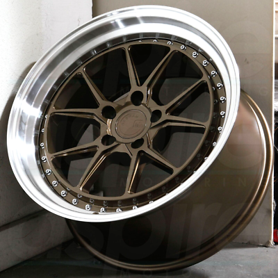 19" Aodhan DS08 Wheels 19x8.5 +35 / 19x9.5 +35 5x120 Bronze Rims Set 4 ...