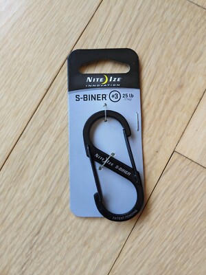 Nite Ize S-Biner #3 Stainless-Steel Dual Spring Gate Carabiner. Hold 25 ...