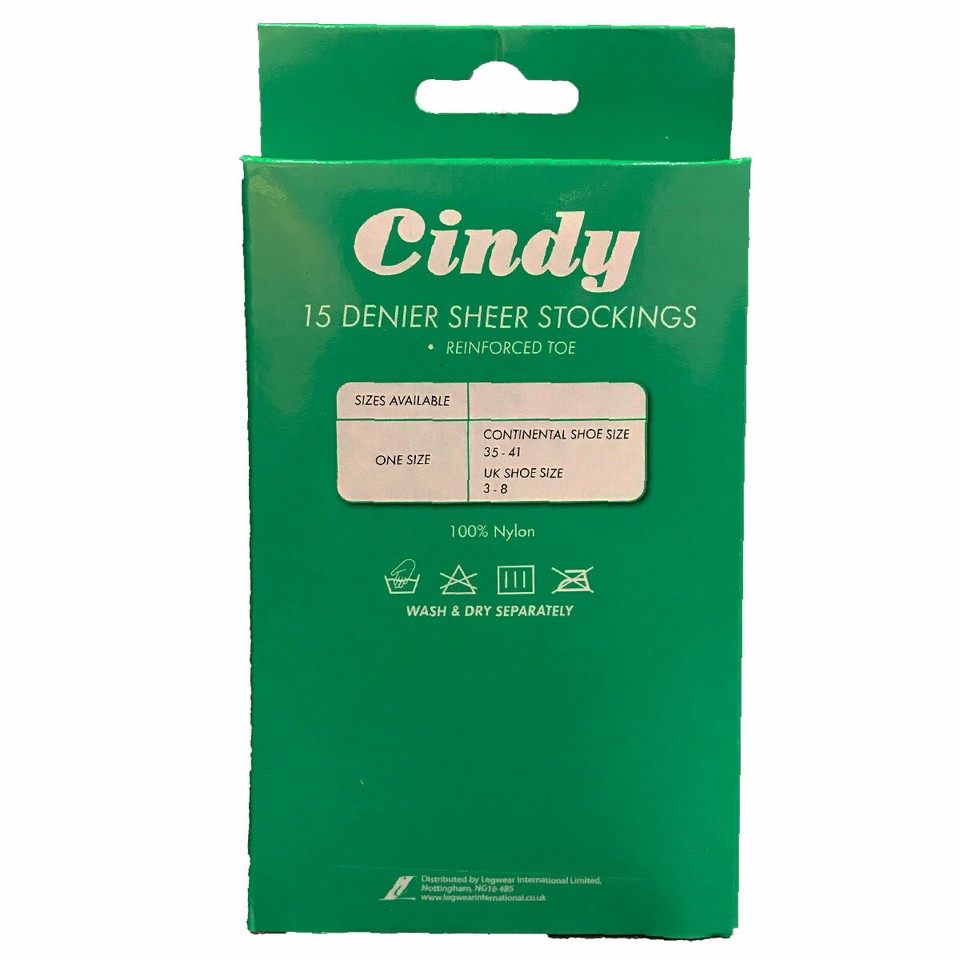 CINDY, 2 Pairs, 15 Denier sheer Stockings - NATURAL, BNIB, Plain knit ...