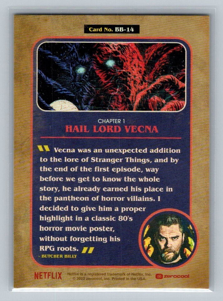 Stranger Things Hail Lord Vecna Zerocool Billy Butcher Artist Series ...