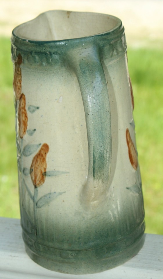 EARLY ROSEVILLE Pitcher GOLDEN ROD Butterfly LOT CD | eBay