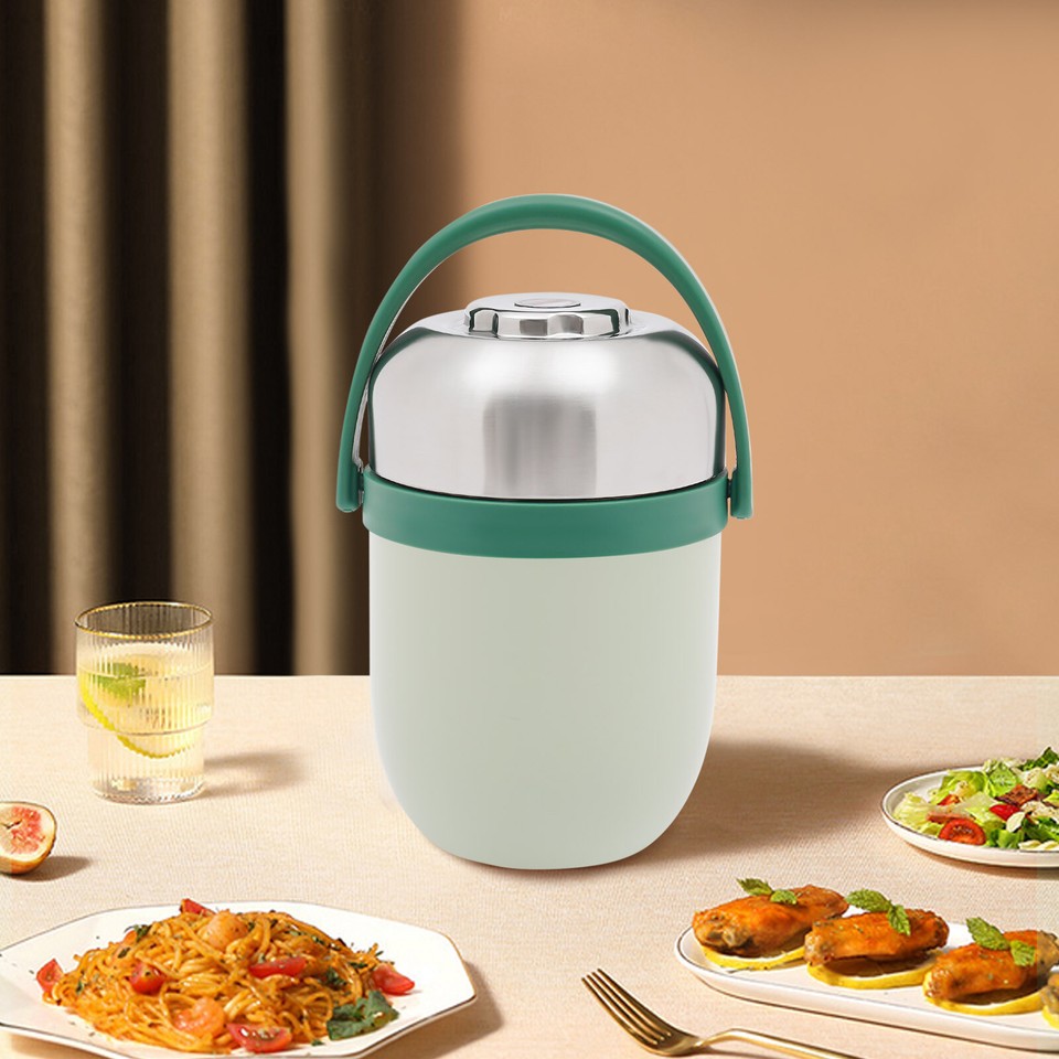 Thermos for Hot Food, Sealed Stackable Food Thermos, Soup Thermos Green ...