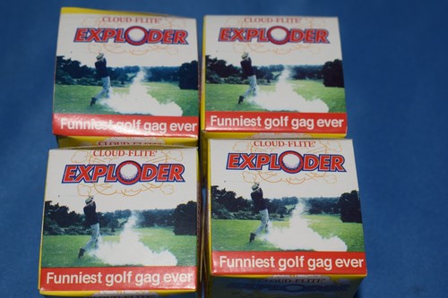 4 Pack Cloud-Flite Exploding Golf Ball Gag Gift Novelty Prank Loftus | eBay