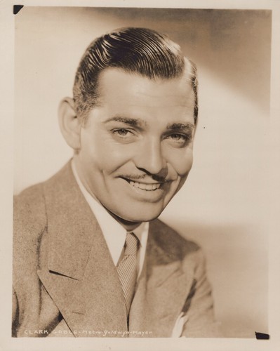 1937 HOLLYWOOD CLARK GABLE MGM HANDSOME EARLY PORTRAIT PUBLICITY ORIG ...