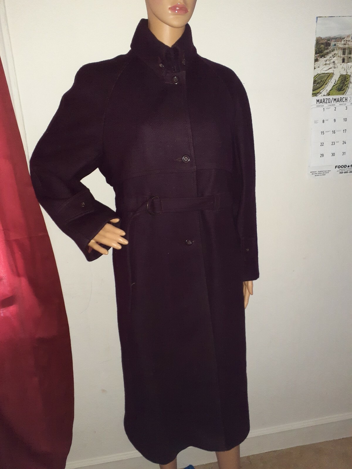 David Benjamin Trench Coat Womens color ocher red siz… - Gem