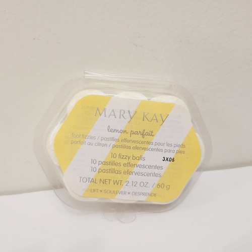 Mary Kay Lemon Parfait Foot Fizzies 10 Count Fizzy Balls in container ...