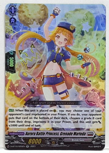 Vanguard Aurora Battle Princess, Grenade Marieda D-BT10/025EN RR Brandt ...