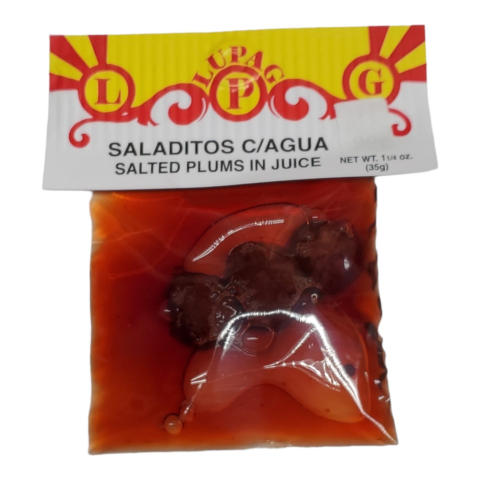 24-pack Saladitos c/Agua (Plum In Water) 0.35-oz each bag Mexican candy ...
