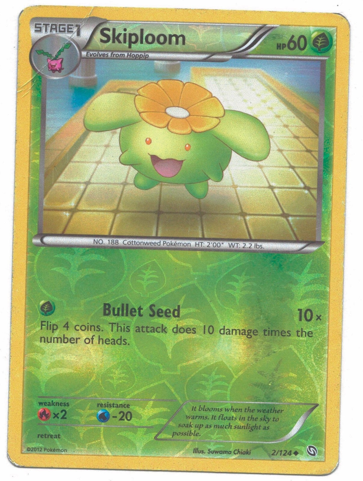 Pokemon Card: Skiploom REVERSE HOLO 2/124 Dragons Exalted Set! PL | eBay