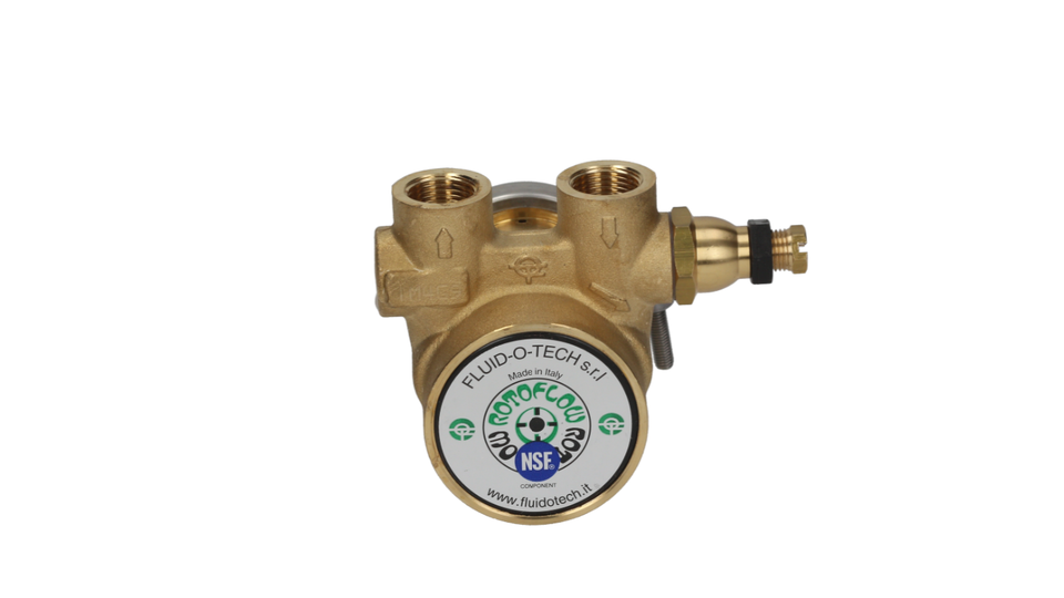 Espresso Machine Rotoflow Rotary Vane Water Pump 3/8 BSP, Clamp, Flat ...