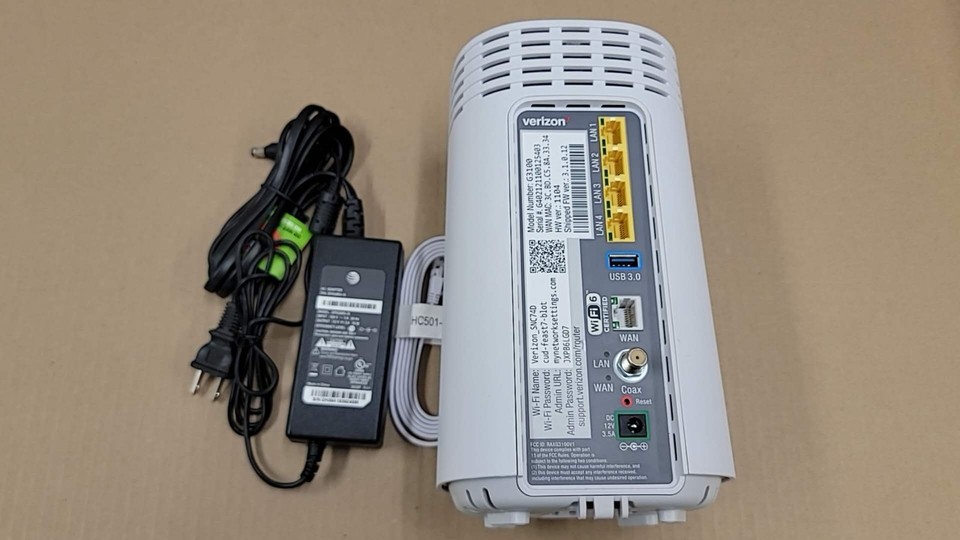 Verizon G3100 Fios Home Router Tri-Band - White with ac | eBay