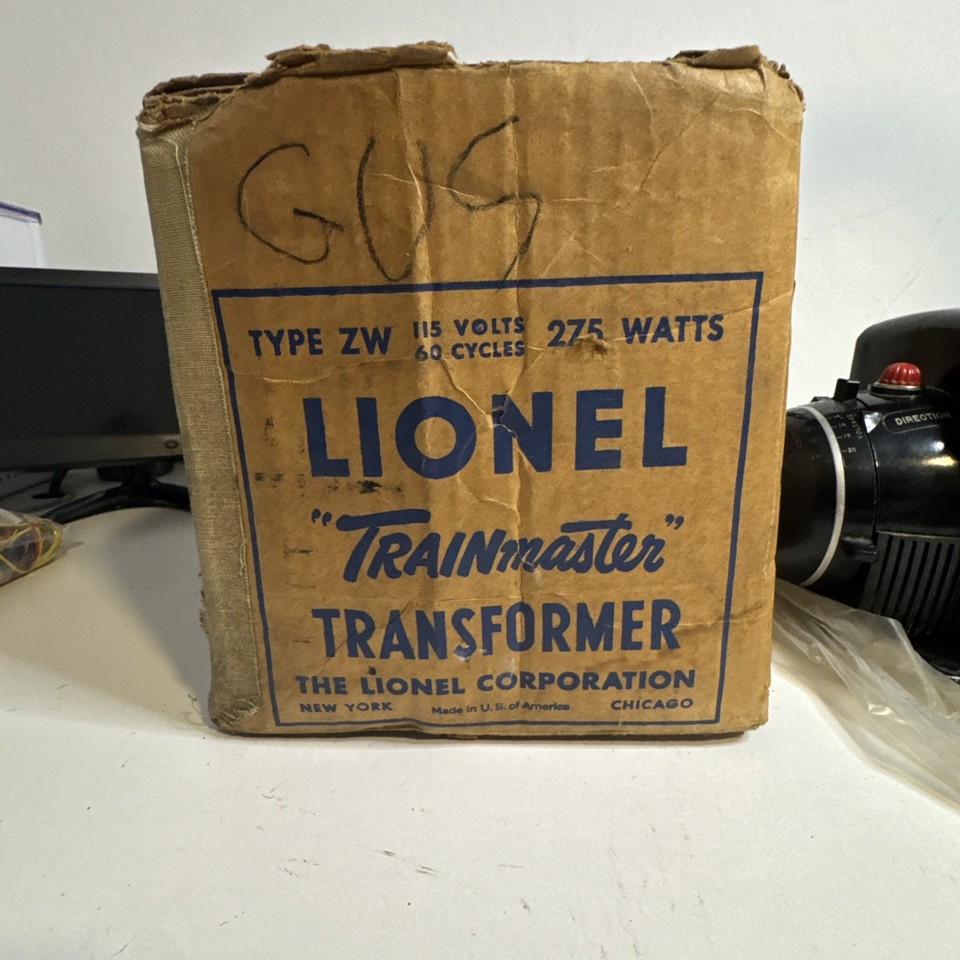 Lionel ZW 275 Watt Trainmaster Train Transformer With Box | eBay