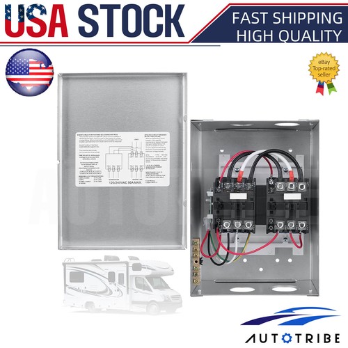 50 Amp Transfer Switch RV Automatic Transfer Switch for RV Speedboats ...