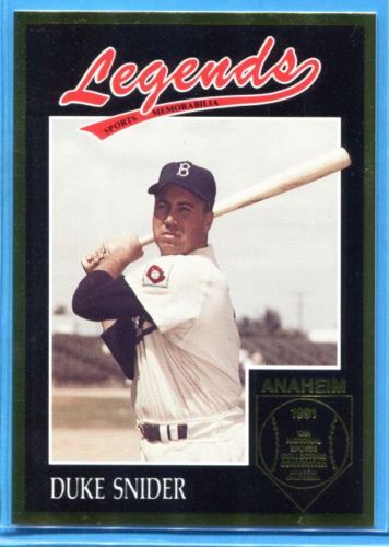 DUKE SNIDER ~ 1991 Legends Gold Foil Baseball Insert Card #24 | eBay