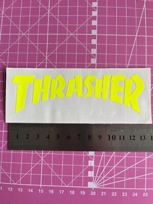 THRASHER vinyl decal car skateboard sticker logo | eBay UK