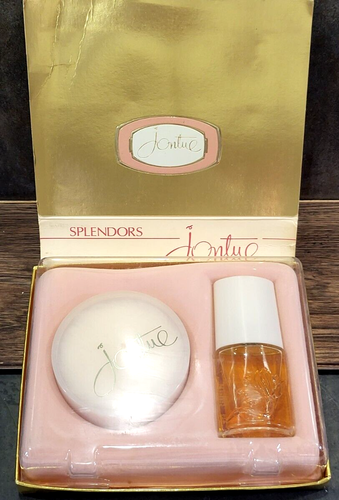 Vintage Revlon ~ Jontue ~ 1.5 oz cologne spray, 2 oz perfumed dusting ...