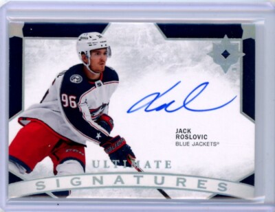 2021-22 Ultimate Collection Signatures #USJR Jack Roslovic AUTO - BLUE ...