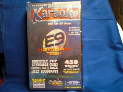 Chartbuster Karaoke Essential 450 - E9 CD+G 30 DISC 450 SONGS SET / $50 ...