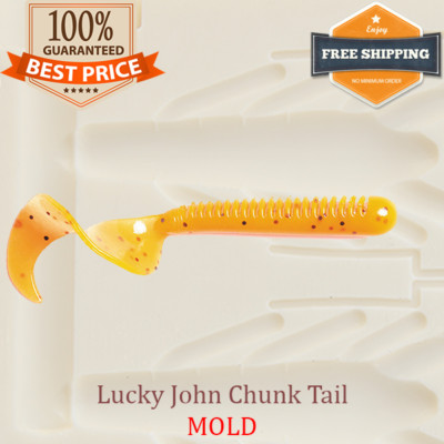 Chunk Tail Bait Mold Grub Fishing Soft Plastic Lure 38-50 mm | eBay
