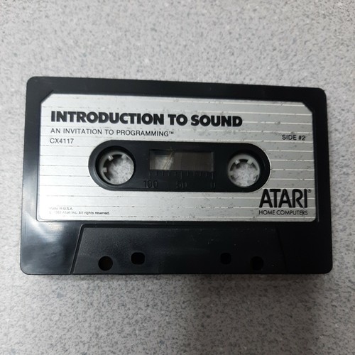 Vintage 1983 Atari Introduction to Sound Cassette Tape Home Computer ...